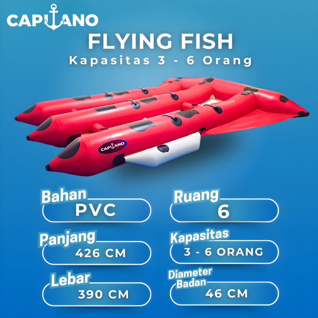 Wahana Air Rubber Boat – Flying Fish – Captain Abadi Marine